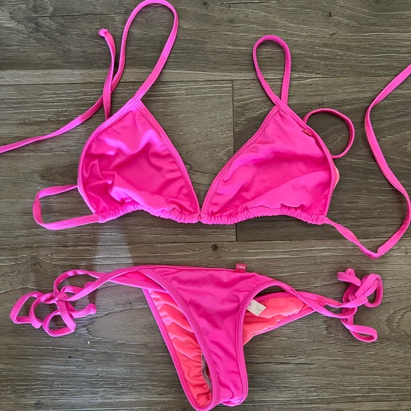 Doll Swimwear | Swim | Vibrant Pink Bikini Set Doll Swim Chynna Dolls ...